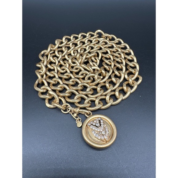 CAbi | Accessories | Cabi Chunky Goldtone Chain Belt With Hummingbird ...